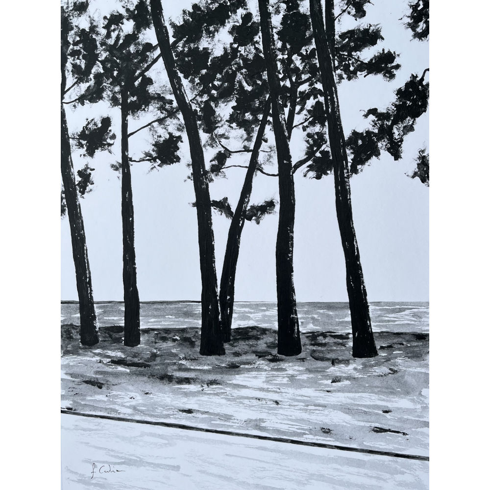 "Noir intense: Avenue du Cap Coz 1" - Ouest Art Shop - Galerie d'art ...